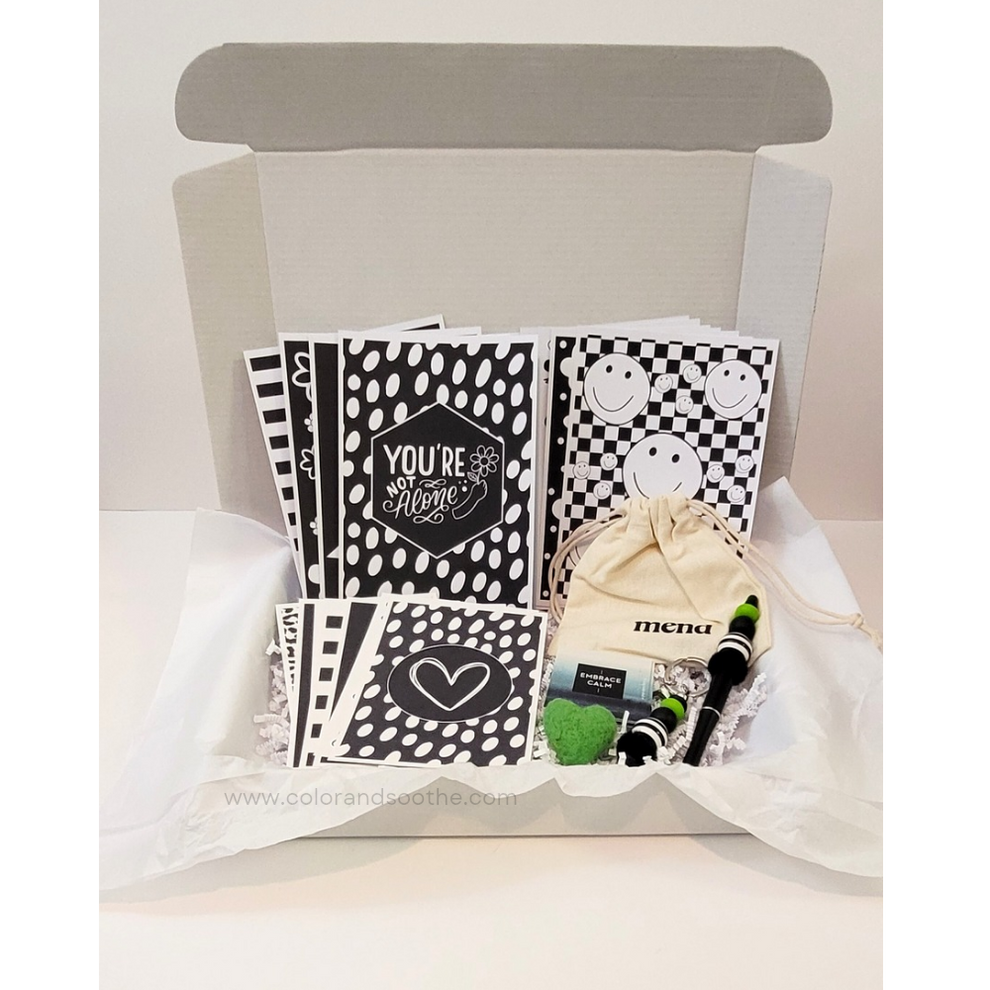 Exclusive Mini Mental Health Box – Color & Soothe